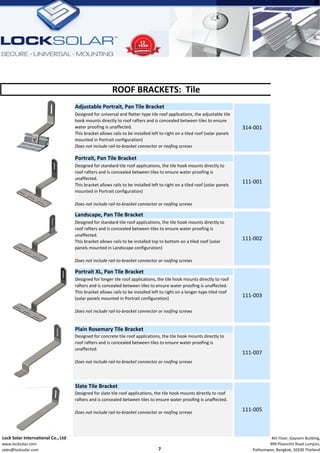 Lock Solar Product Catalogue | PDF