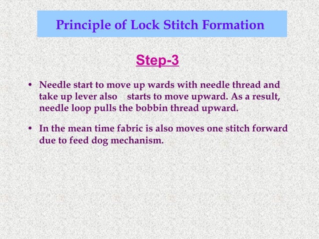 Lock stitch formation | PPT | Needlework | Arts and Crafts