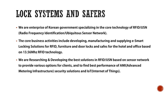 Lock systems and safers | PPT