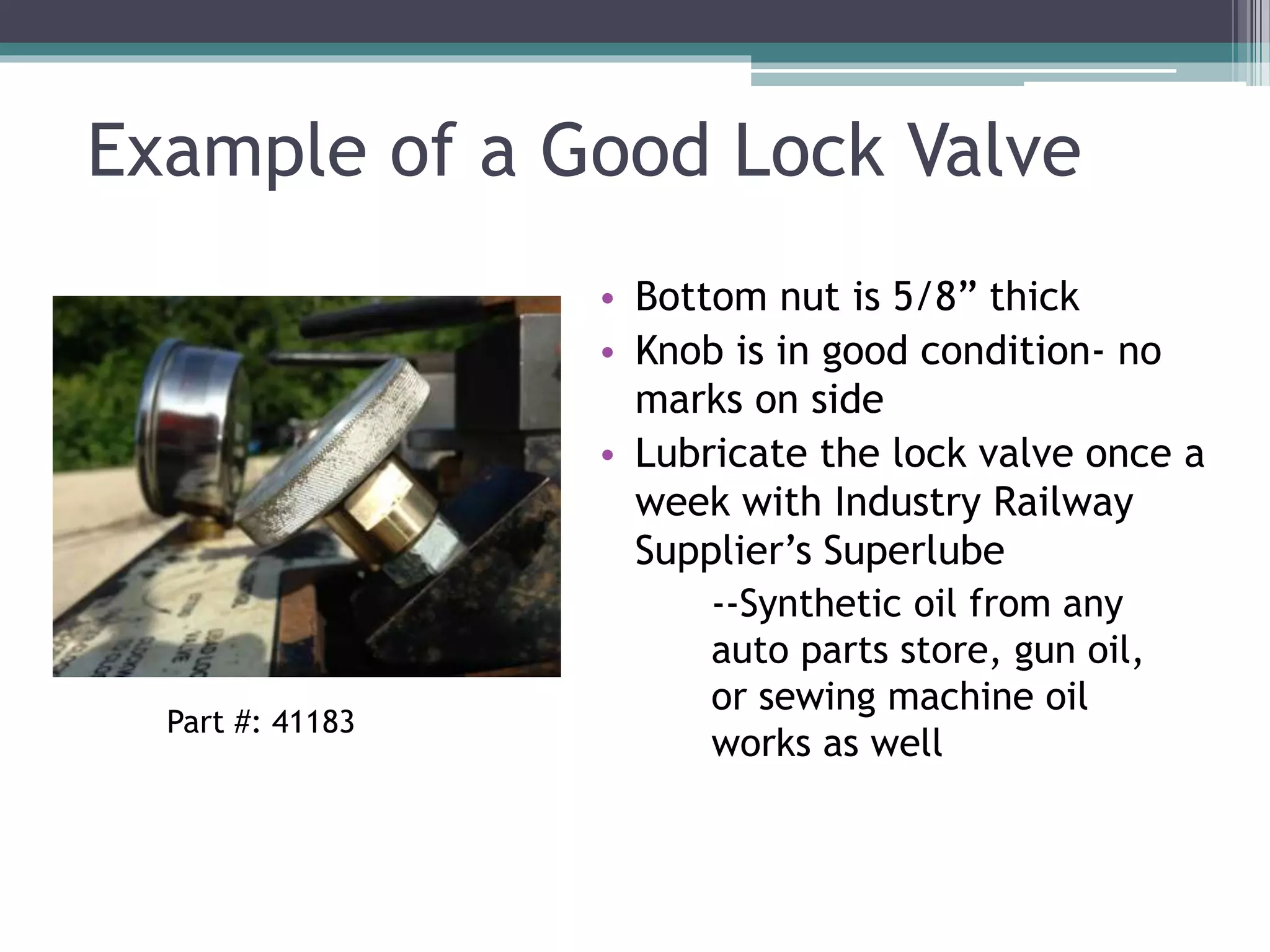 Lock valves ppt | PPTX