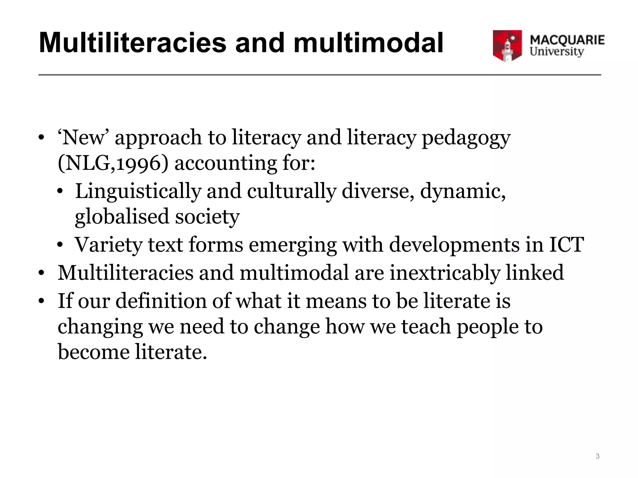 Assessing multiliteracies in a multimodal environment | PPTX ...