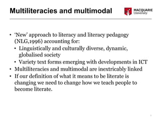 Assessing multiliteracies in a multimodal environment | PPTX | Educational Assessment | Education