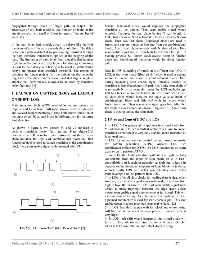 Loc Los And Loes At Speed Testing Methodologies For Automatic Test Pattern Generation Using