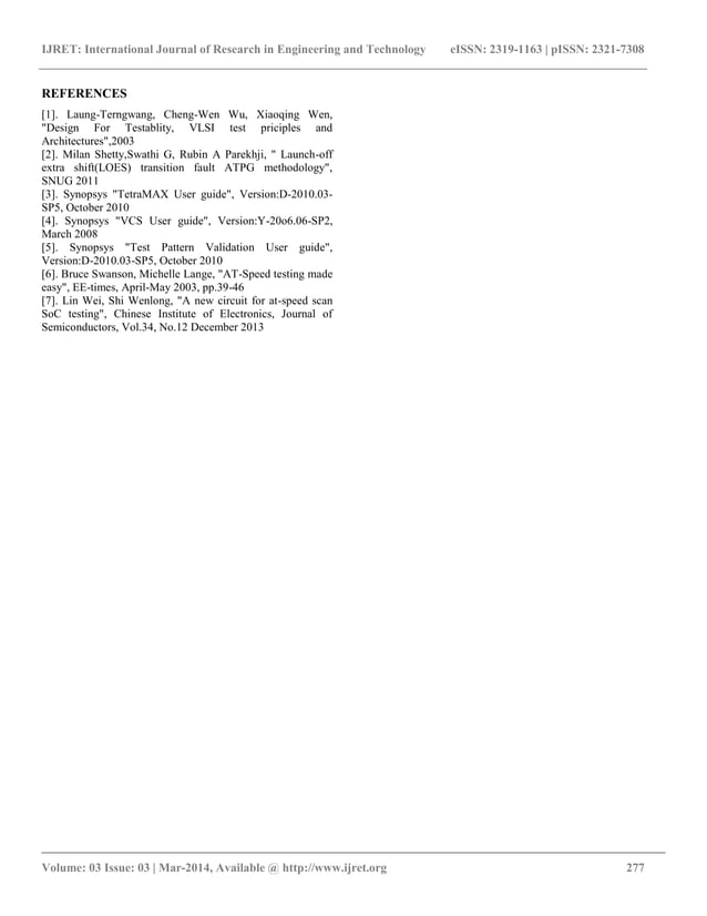 Loc Los And Loes At Speed Testing Methodologies For Automatic Test Pattern Generation Using