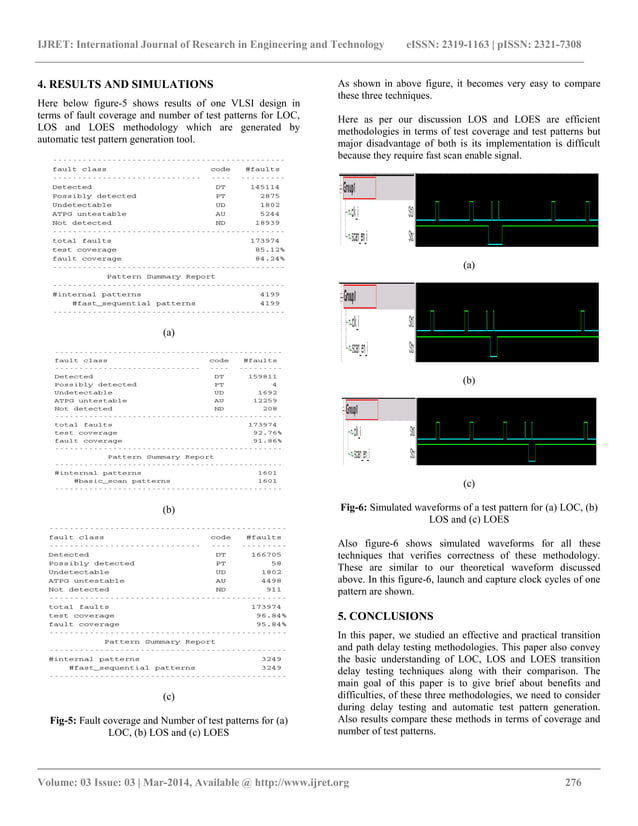 Loc Los And Loes At Speed Testing Methodologies For Automatic Test Pattern Generation Using