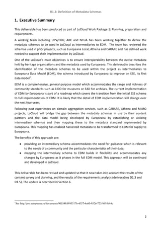 LoCloud - D1.2: Definition of Metadata Schemas | PDF | Cloud Computing | Internet