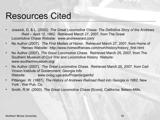 The Great Locomotive Chase | PPT