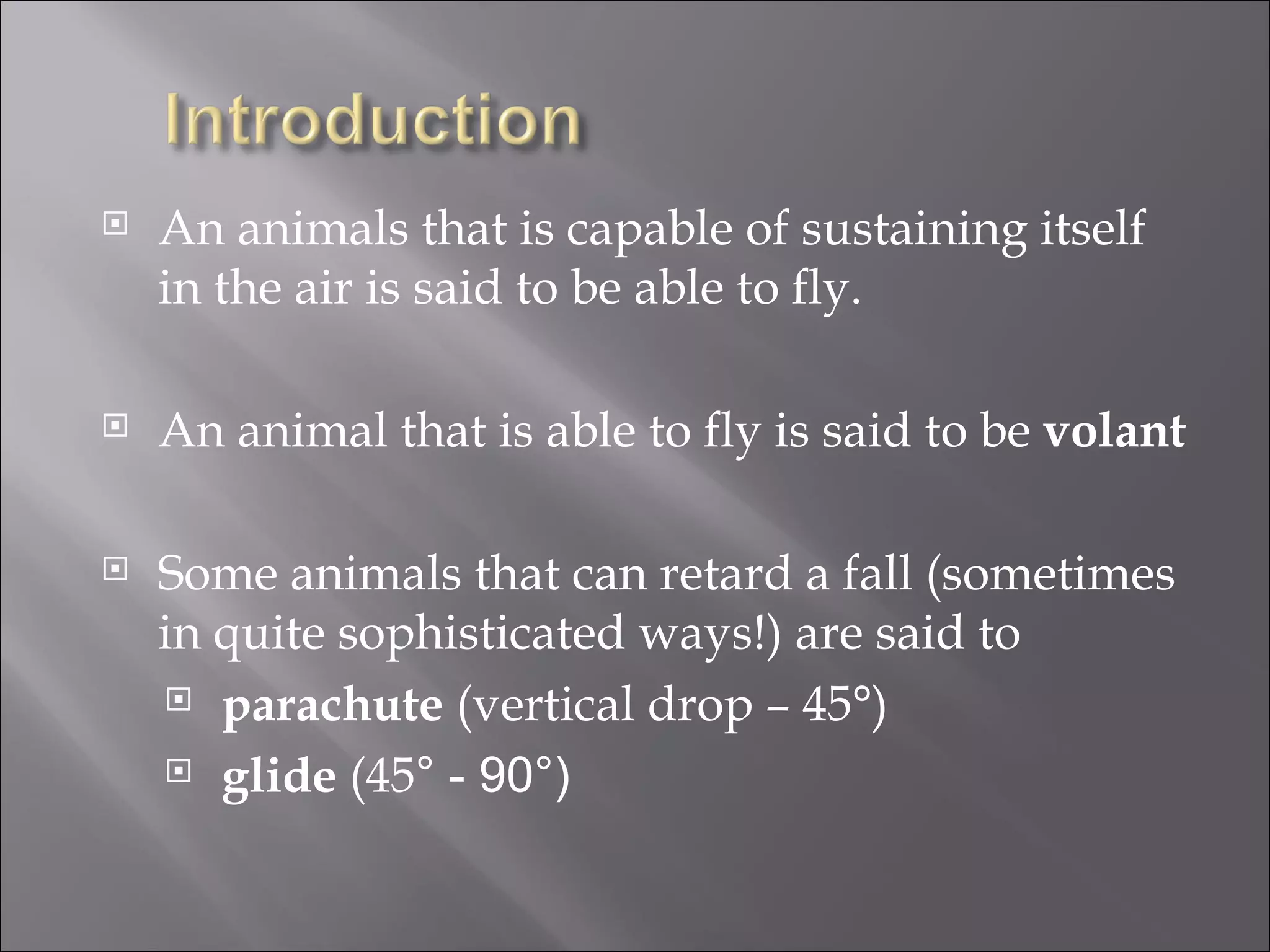 Locomotion Flying And Gliding | PPT