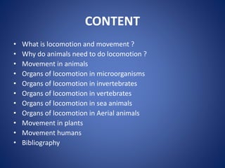 Locomotion and movement | PPTX