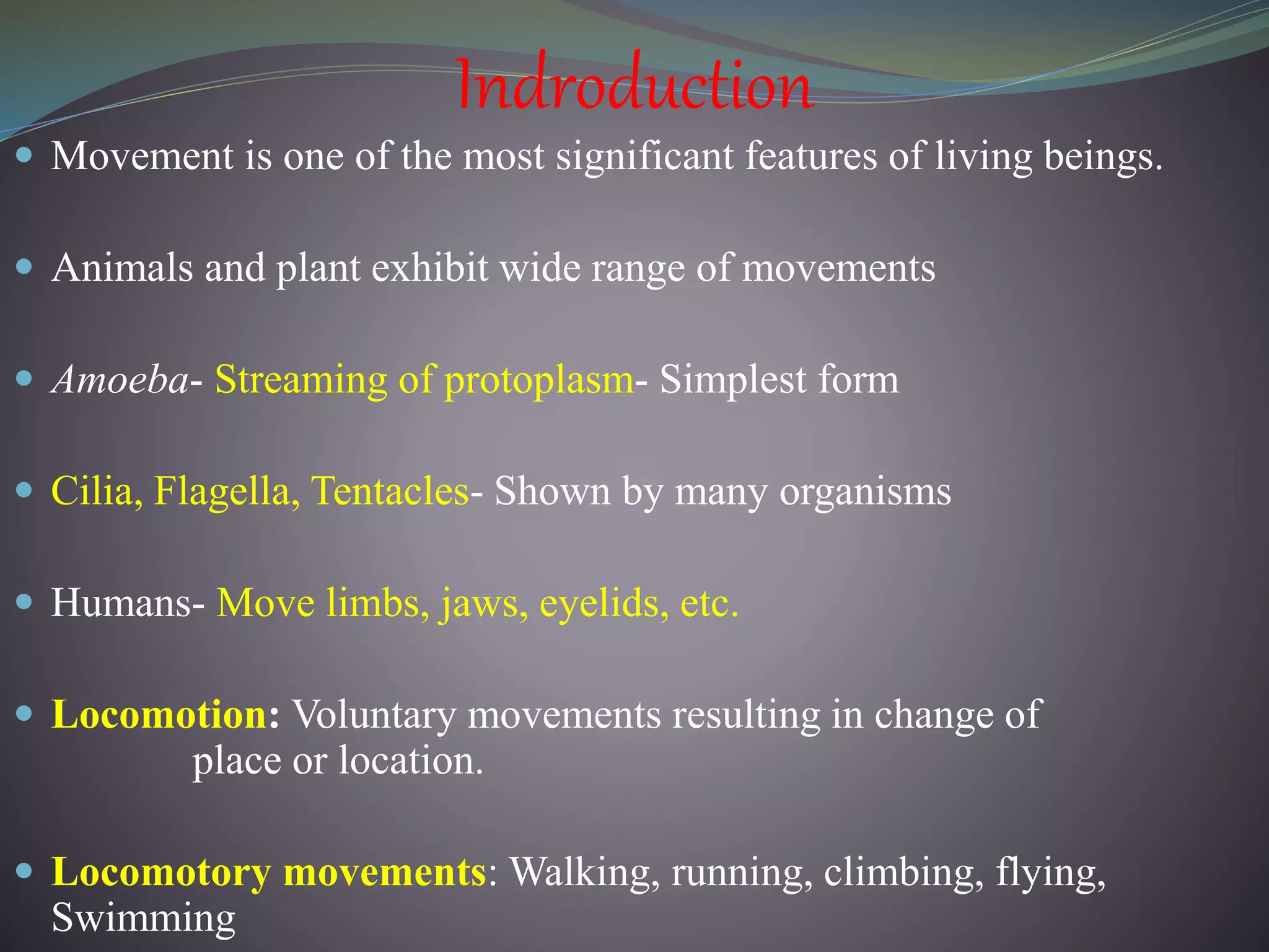 Locomotion and movement In Humans | PPTX
