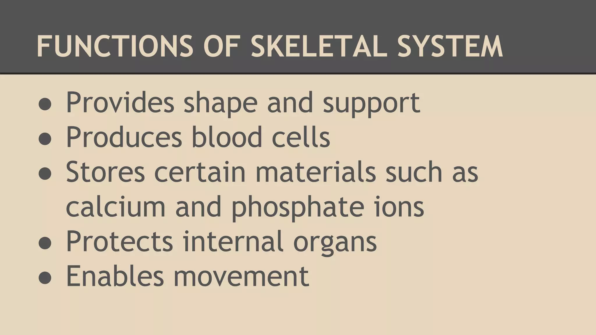 Locomotion and support | PPTX