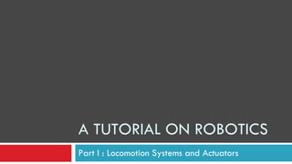 Locomotion Systems | PPT