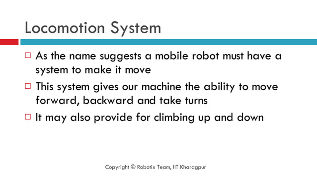 Locomotion Systems | PPT
