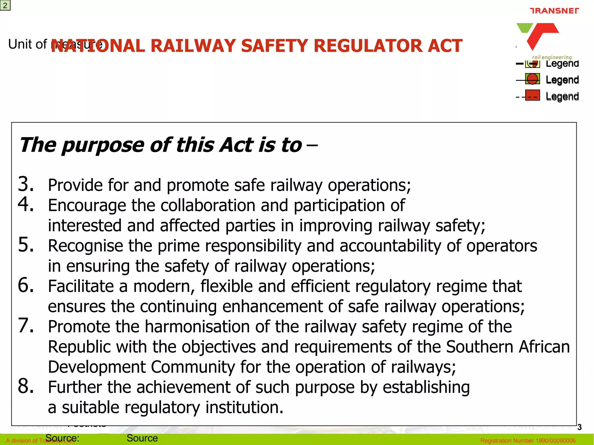 LOCOMOTIVE SAFETY CRITICAL SYSTEMS and RAILWAY SAFETY REGULATOR | PPT