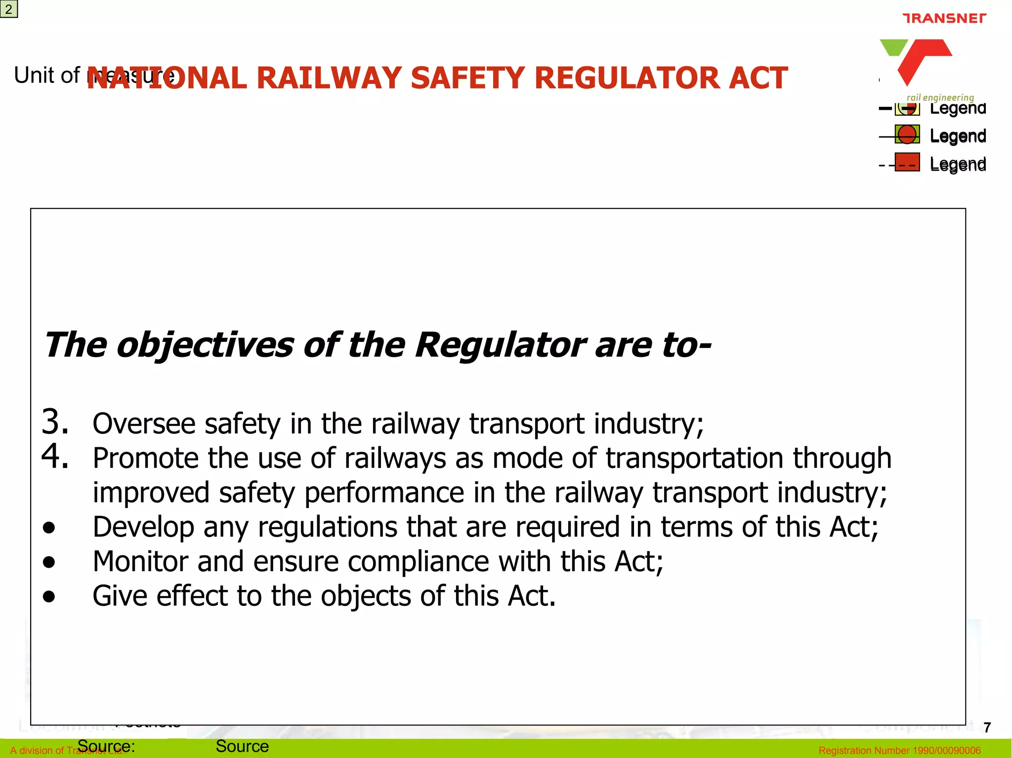 LOCOMOTIVE SAFETY CRITICAL SYSTEMS and RAILWAY SAFETY REGULATOR | PPT