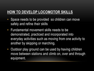 Locomotor activities | PPTX