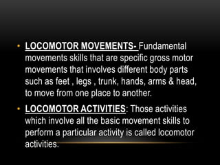 Locomotor activities | PPTX