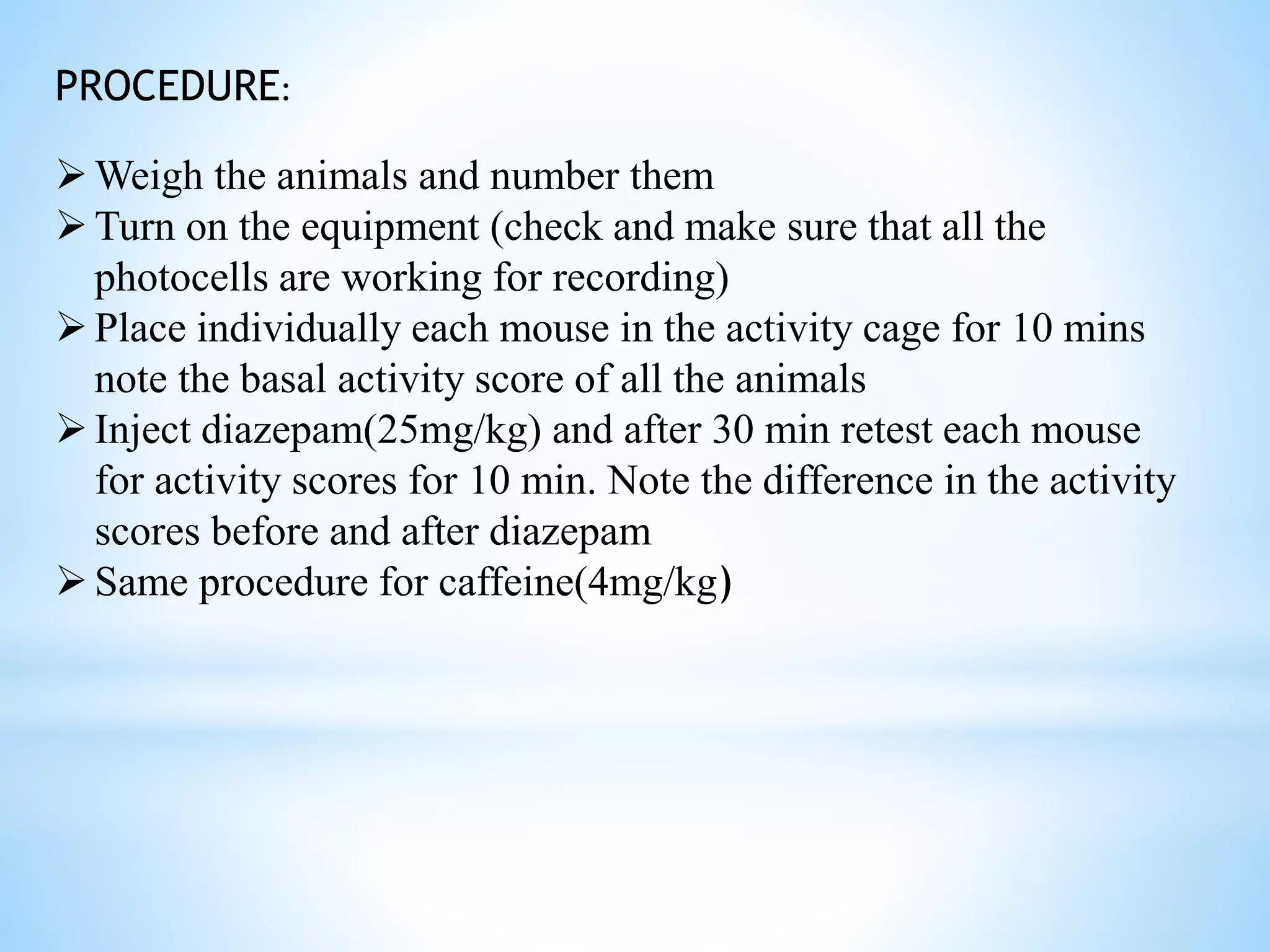 Locomotor activity of mice | PPTX