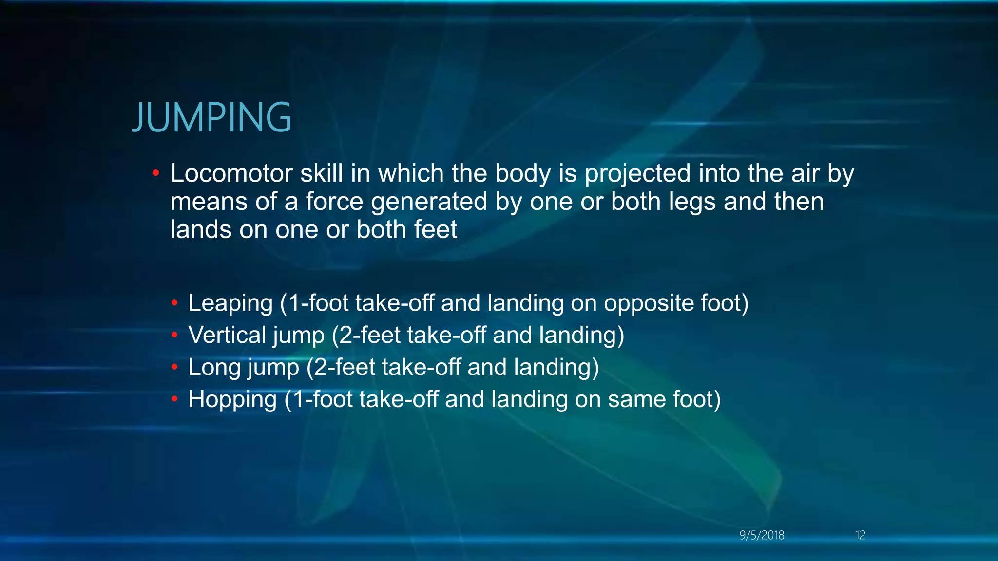 Locomotor and Non-Locomotor Skills | PPTX
