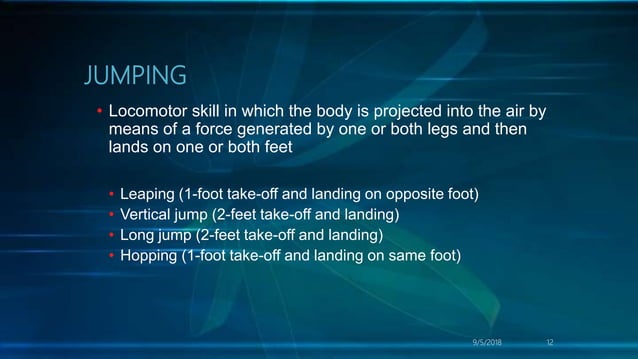 Locomotor and Non-Locomotor Skills | PPTX | Track and Field | Sports