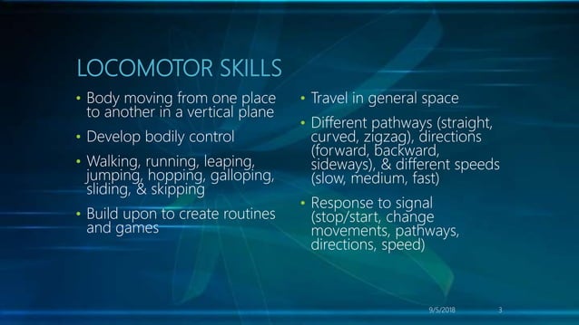 Locomotor and Non-Locomotor Skills | PPTX | Track and Field | Sports