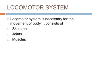 Locomotor system | PPTX