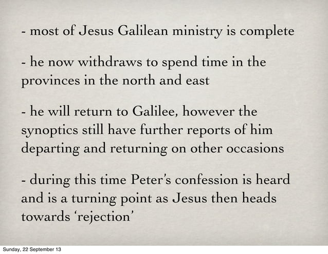 202, Life of Christ, section 7c: Later Galilean ministry, withdrawal | PDF