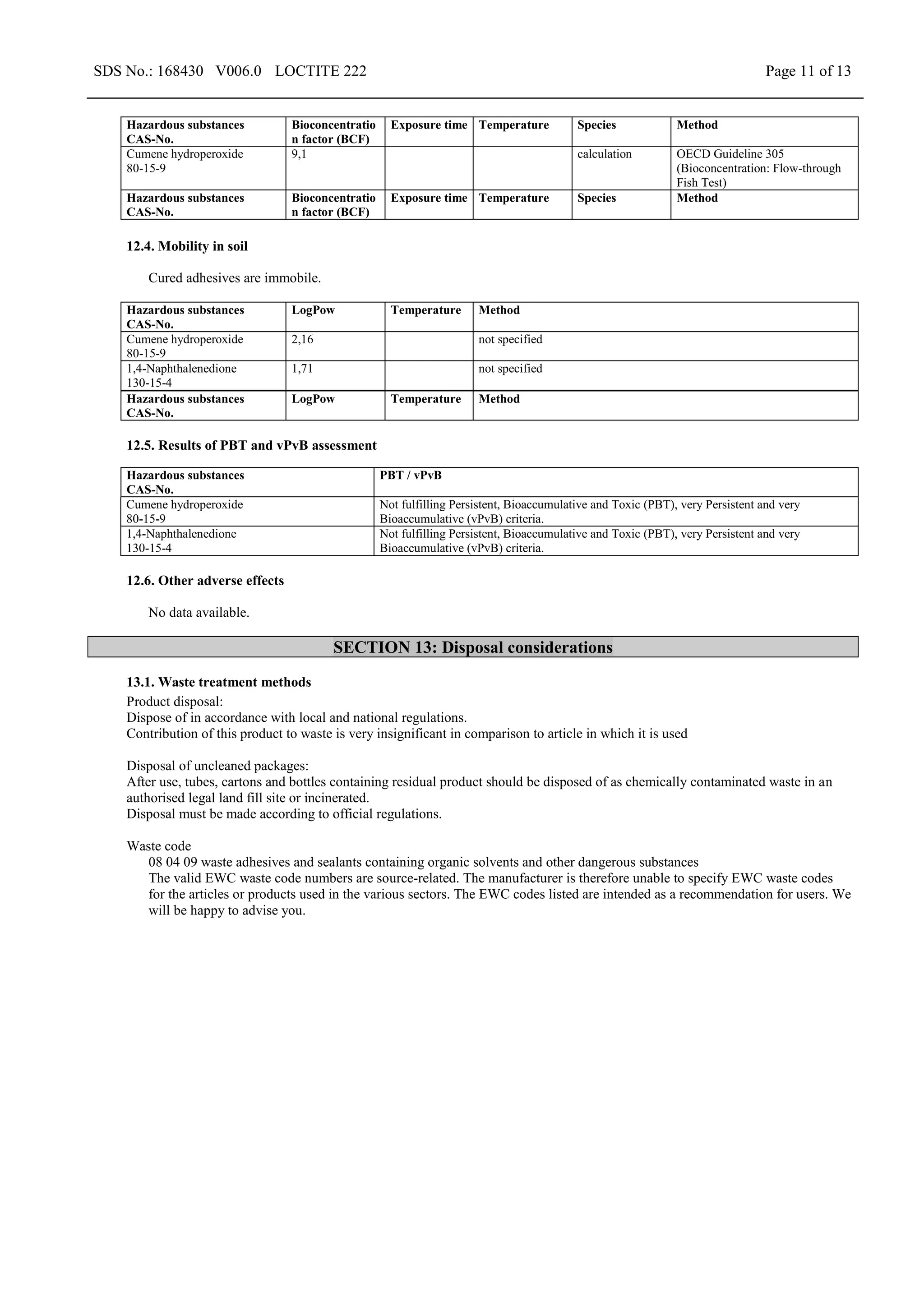 Loctite 222 msds | PDF