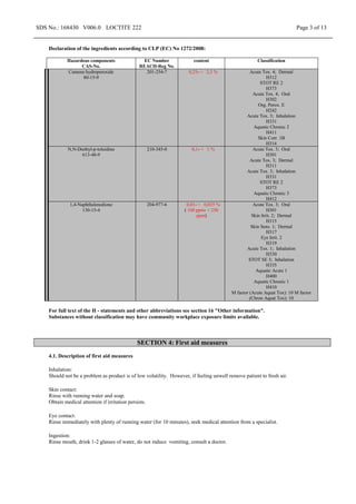 Loctite 222 msds | PDF