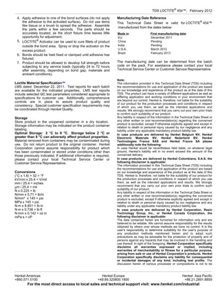 Loctite 454 tds | PDF