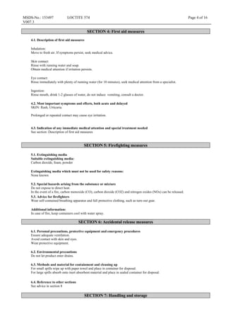 Loctite 574 msds | PDF