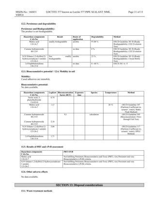 Loctite 577 msds | PDF