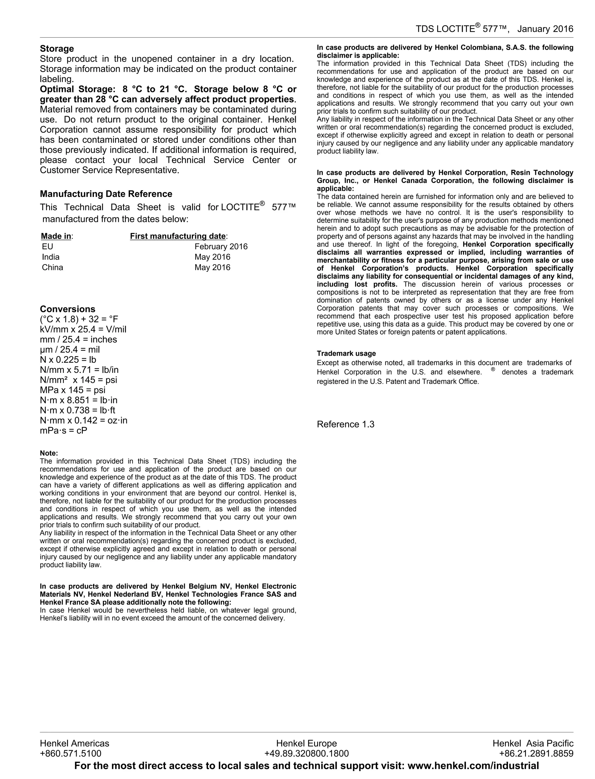 Loctite 577 tds | PDF
