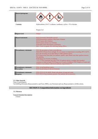 Loctite 7039 400 ml msds | PDF