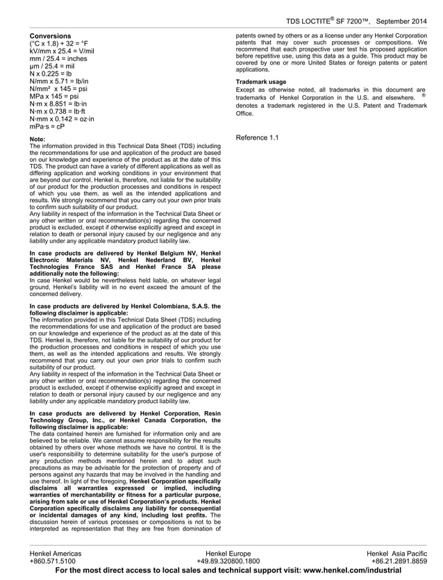 Loctite 7200 tds | PDF