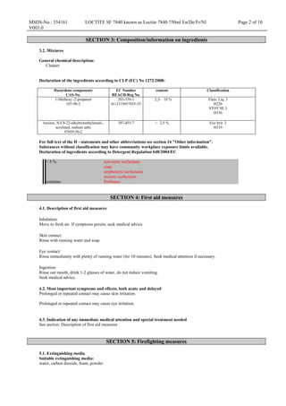 Loctite 7840 750 ml msds 1427770 | PDF