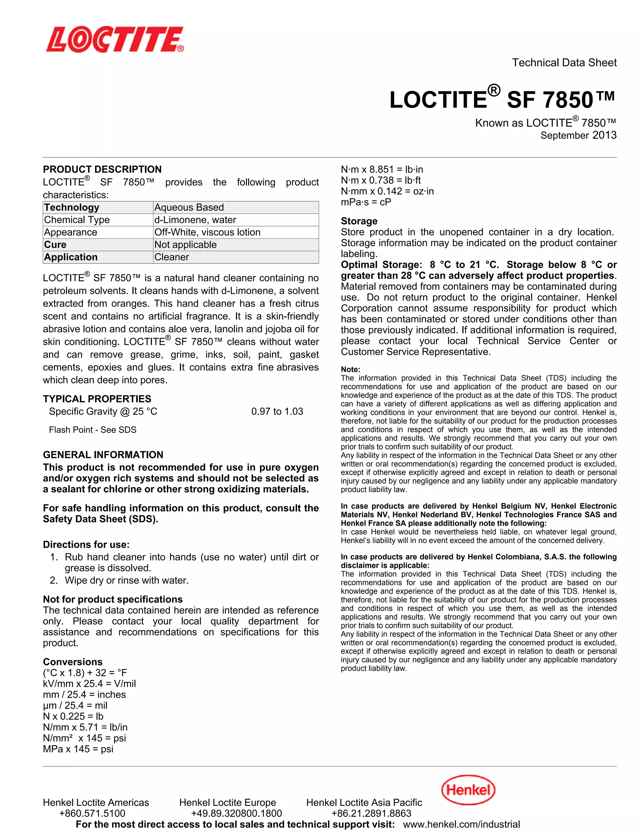 Loctite 7850 | PDF