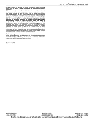 Loctite 7850 | PDF