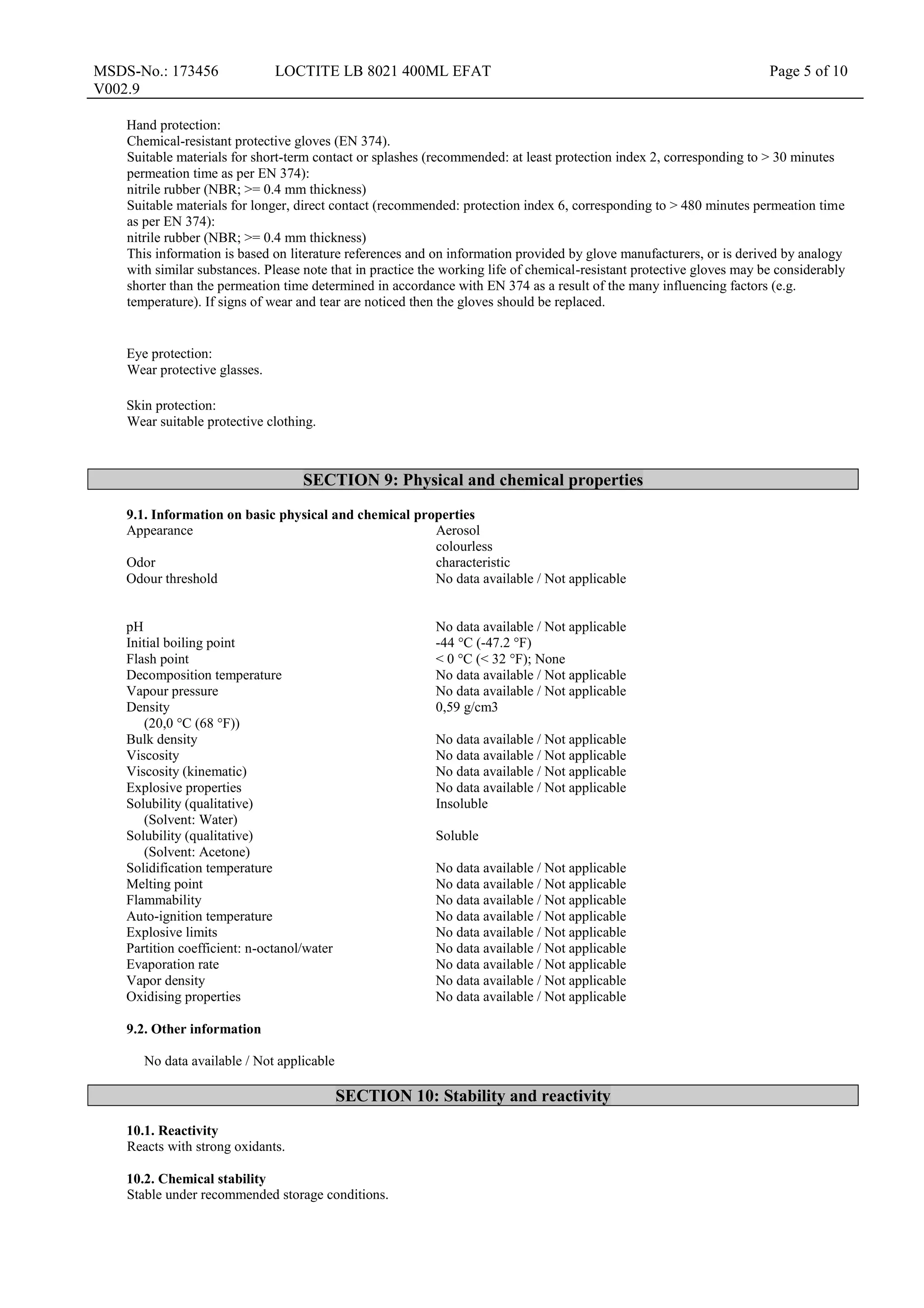 Loctite lb 8021 400ml msds 1727641 | PDF