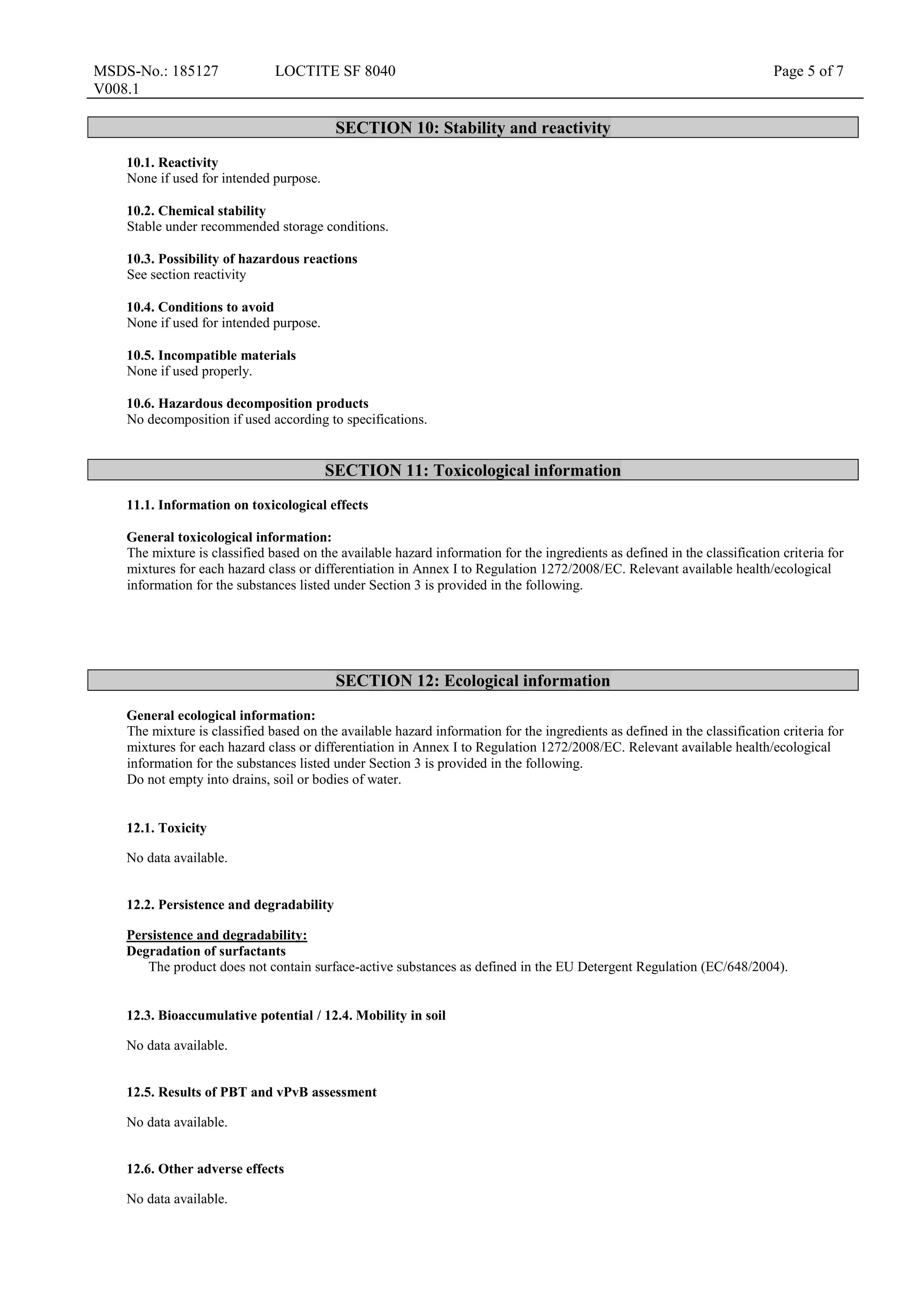Loctite sf 8040 msds | PDF