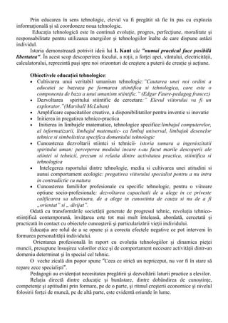 Locul si rolul_educatiei_tehnologice | PDF