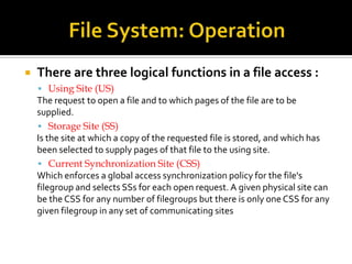 Locus Distributed Operating System | PPTX