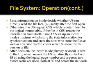 Locus Distributed Operating System | PPTX