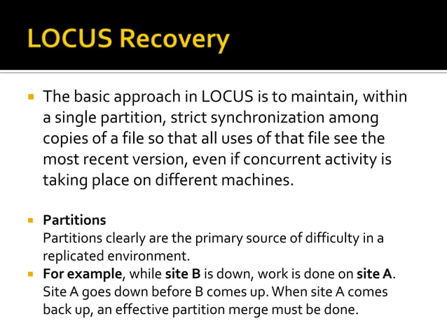 Locus Distributed Operating System | PPTX | Operating Systems ...