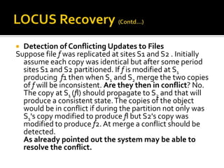 Locus Distributed Operating System | PPTX