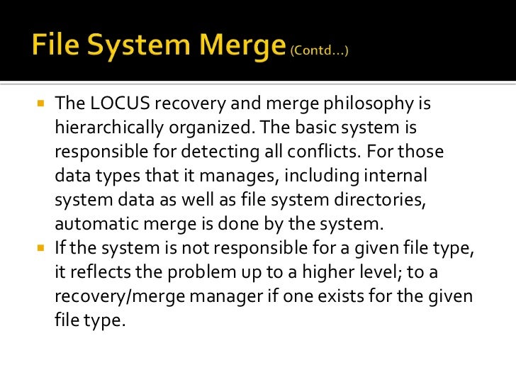 Locus Distributed Operating System