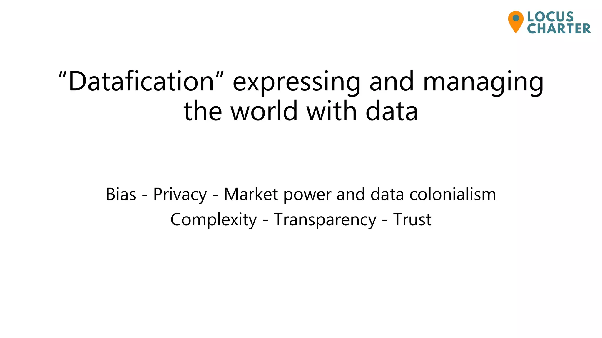 OECD Geospatial Lab - Locus Charter | PPTX | Internet | Computing