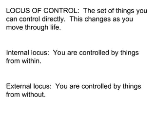 locus of control locus of control locus of control | PPT