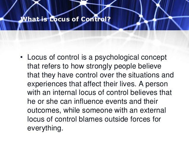 Locus of Control