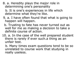 Locus of control test good one for business.ppt